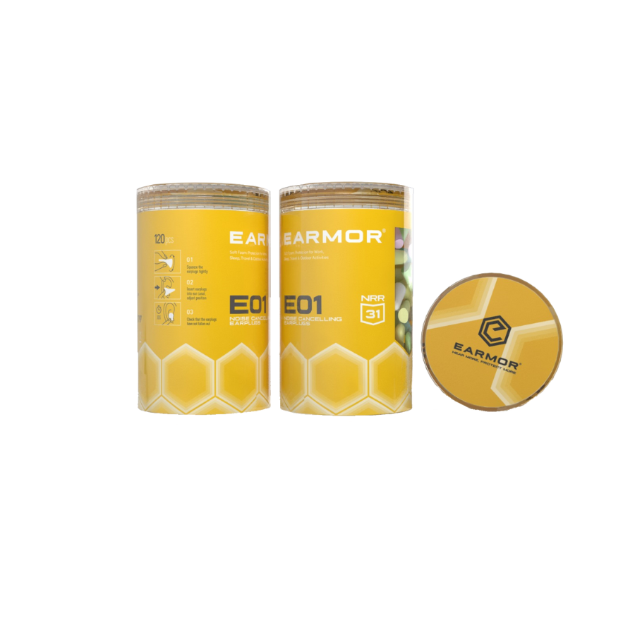 ΩΤΟΑΣΠΙΔΕΣ EARMOR E01, Βύσμα Αφρώδους Υλικού, Διάφορα Χρώματα, (Κουτί ...